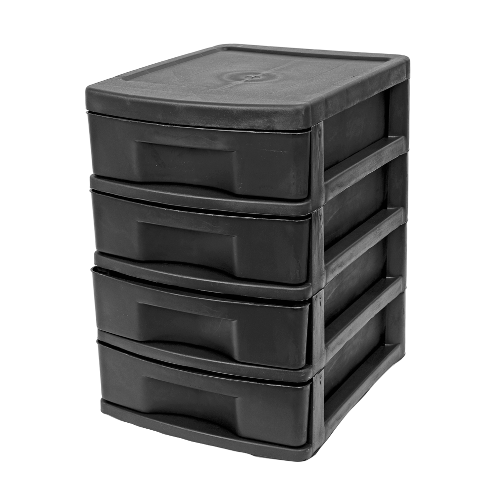 GV-15 / Chest of Drawers 2.816Kg / Plastic Chest of Drawers with 4 Dra ...